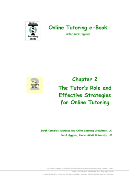 How To Be A Good Tutor