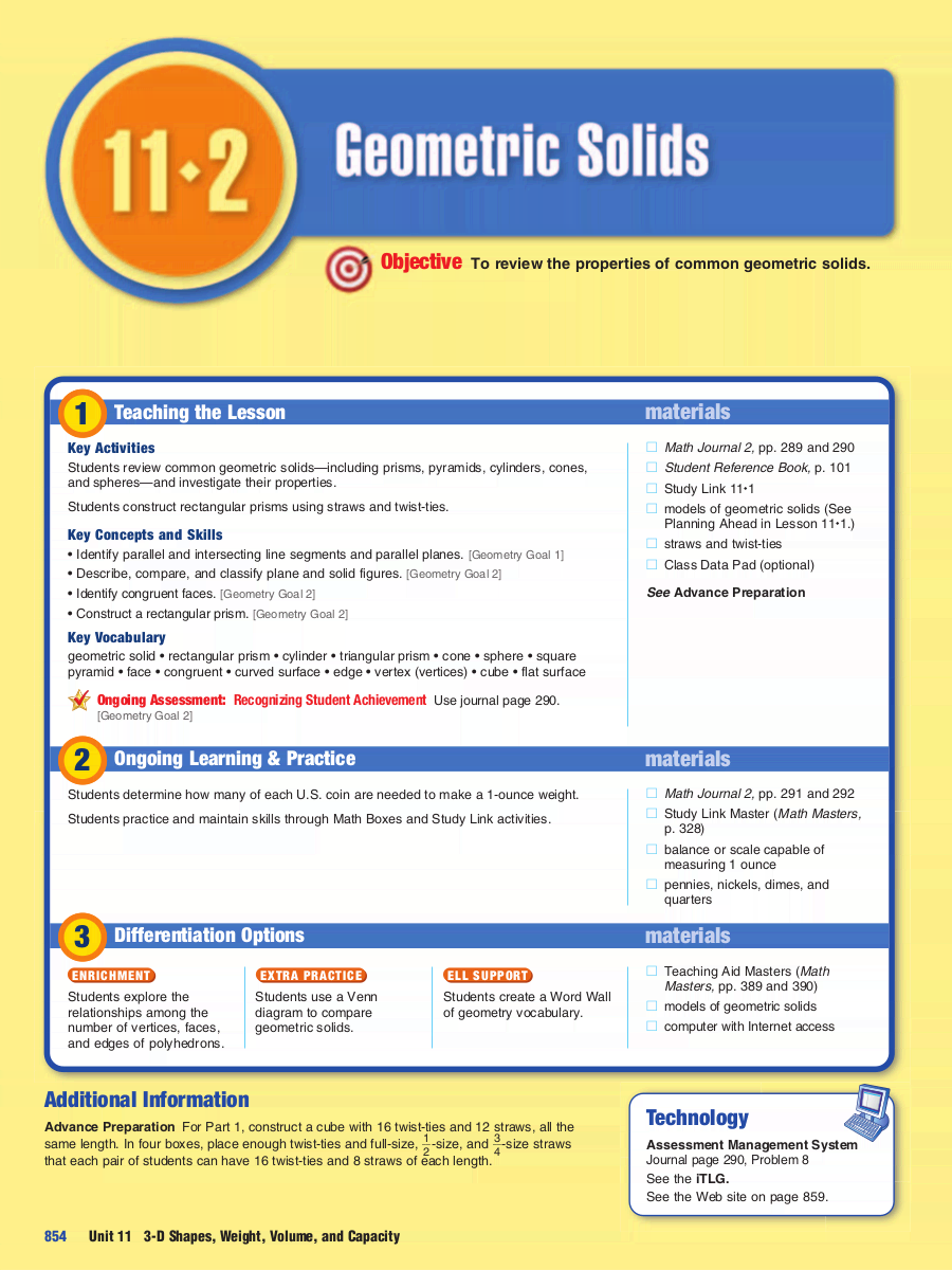 Describing Geometric Solids