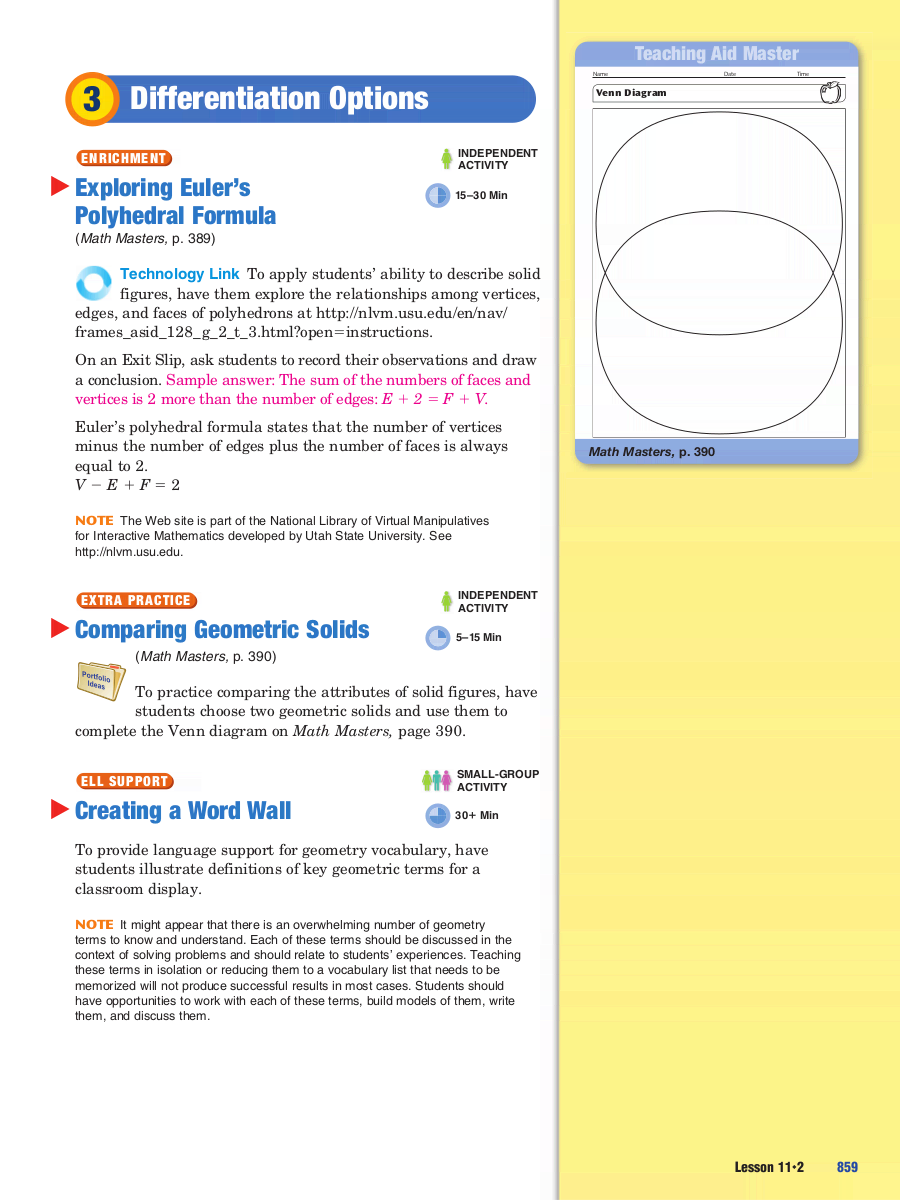 Describing Geometric Solids